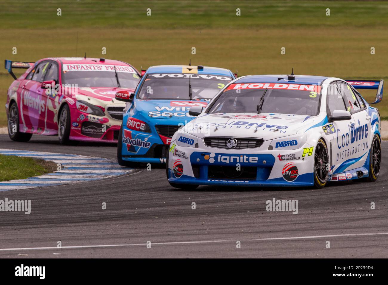 21 Nov 2015: Tim Blanchard (#3) of Team CoolDrive leads Scott McLaughlin (#33) of Wilson ...