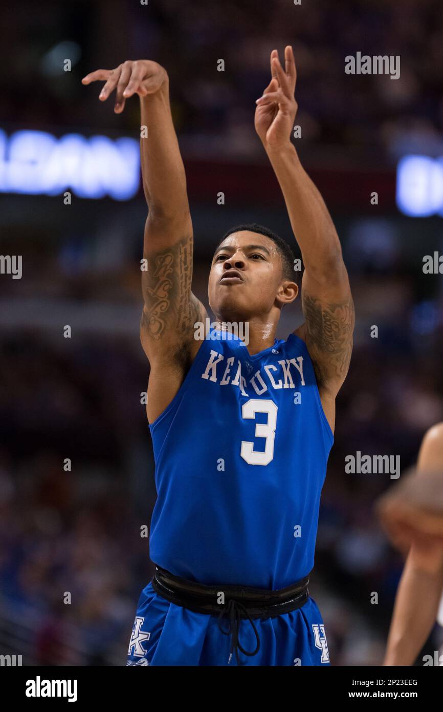 17 November 2015: Kentucky Wildcats guard Tyler Ulis (3) in action ...