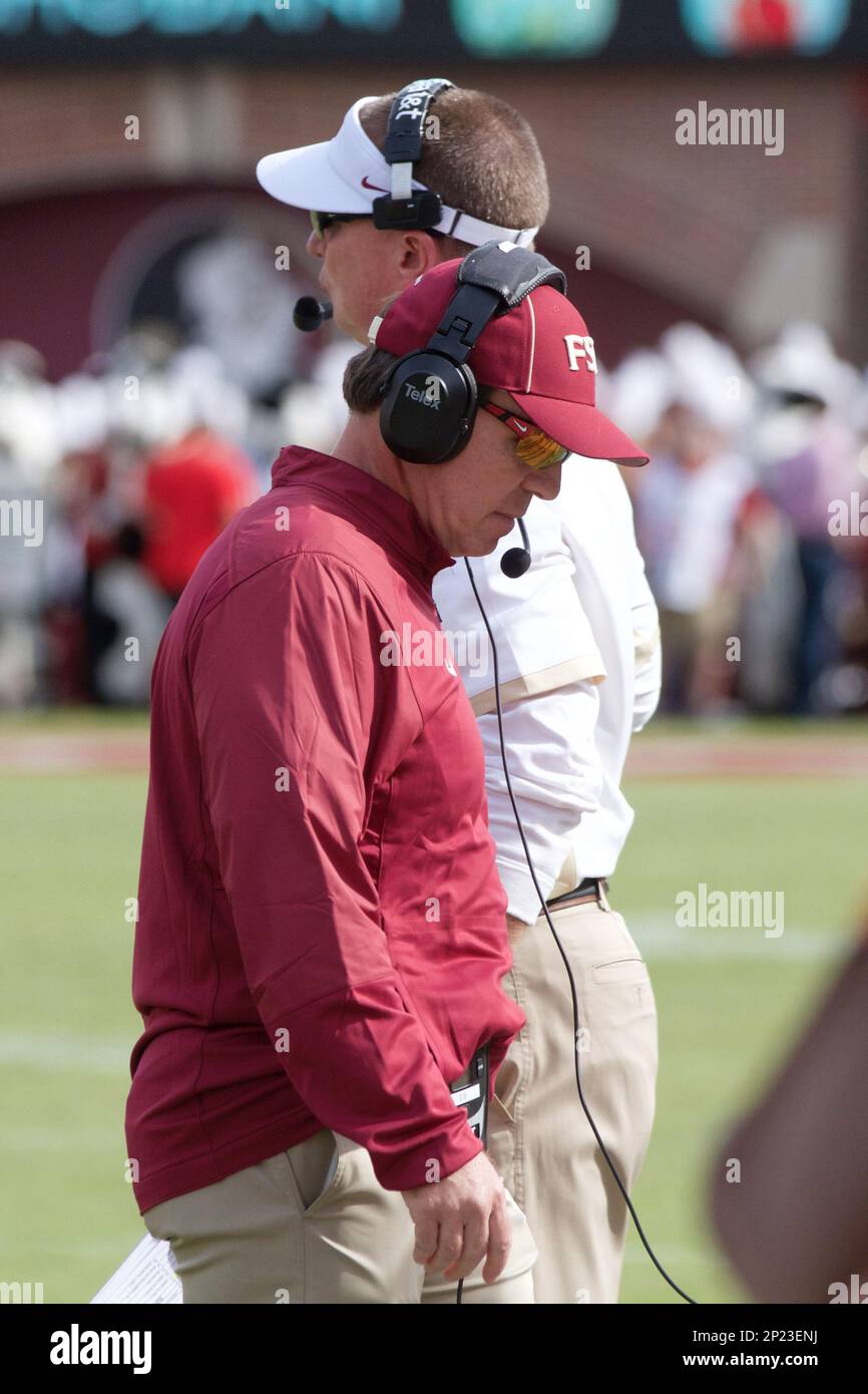 14 November 2015: Florida State head coach Jimbo Fisher and co ...