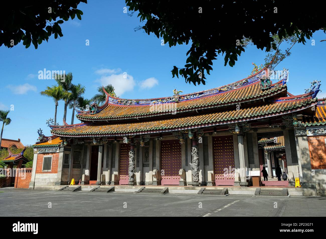 Taipei, Taiwan - January 25, 2023: The Taipei Confucius Temple is a ...