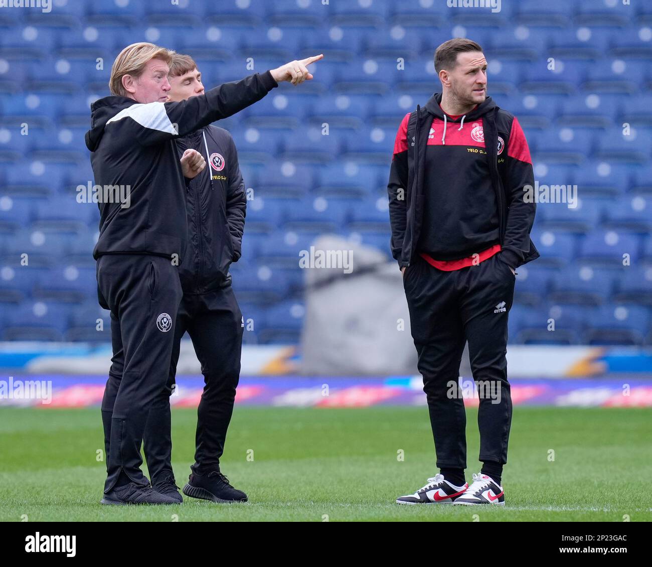 Blackburn, UK. 04th Mar, 2023. Stuart McCall coach of Sheffield United ...