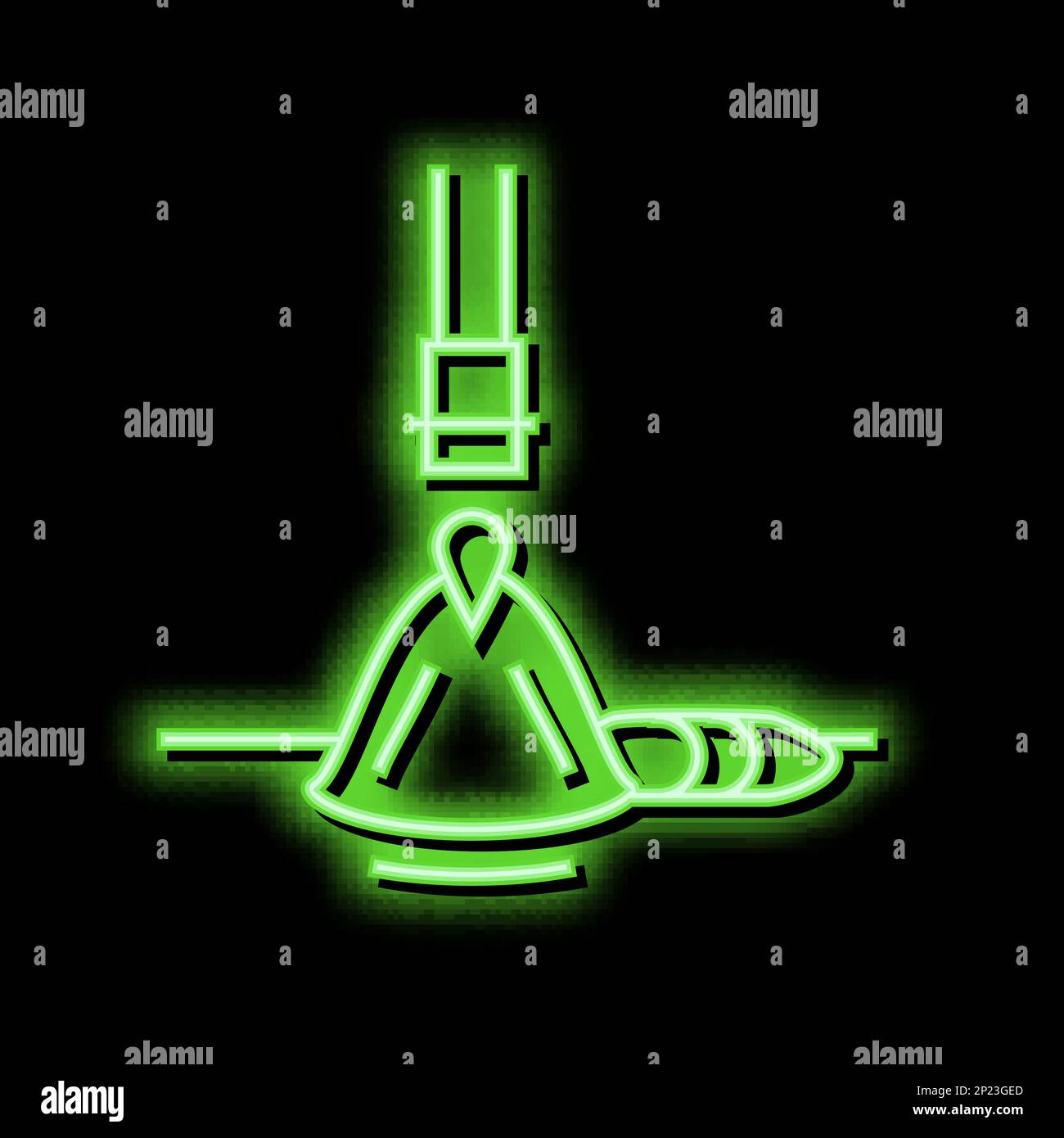electroslag welding neon glow icon illustration Stock Vector Image ...