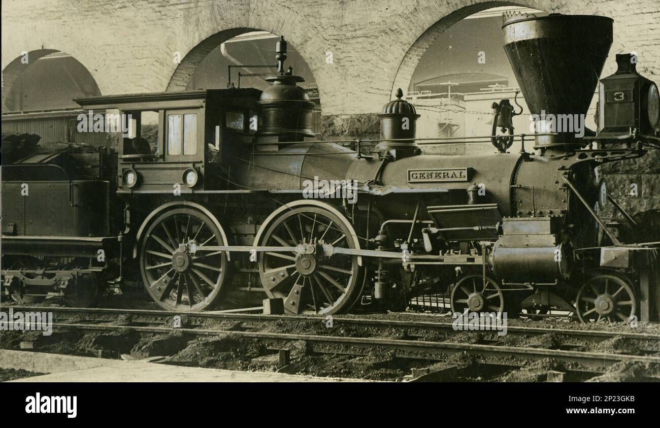 The "General" Civil-War locomotive, on display at Chattanooga Union ...