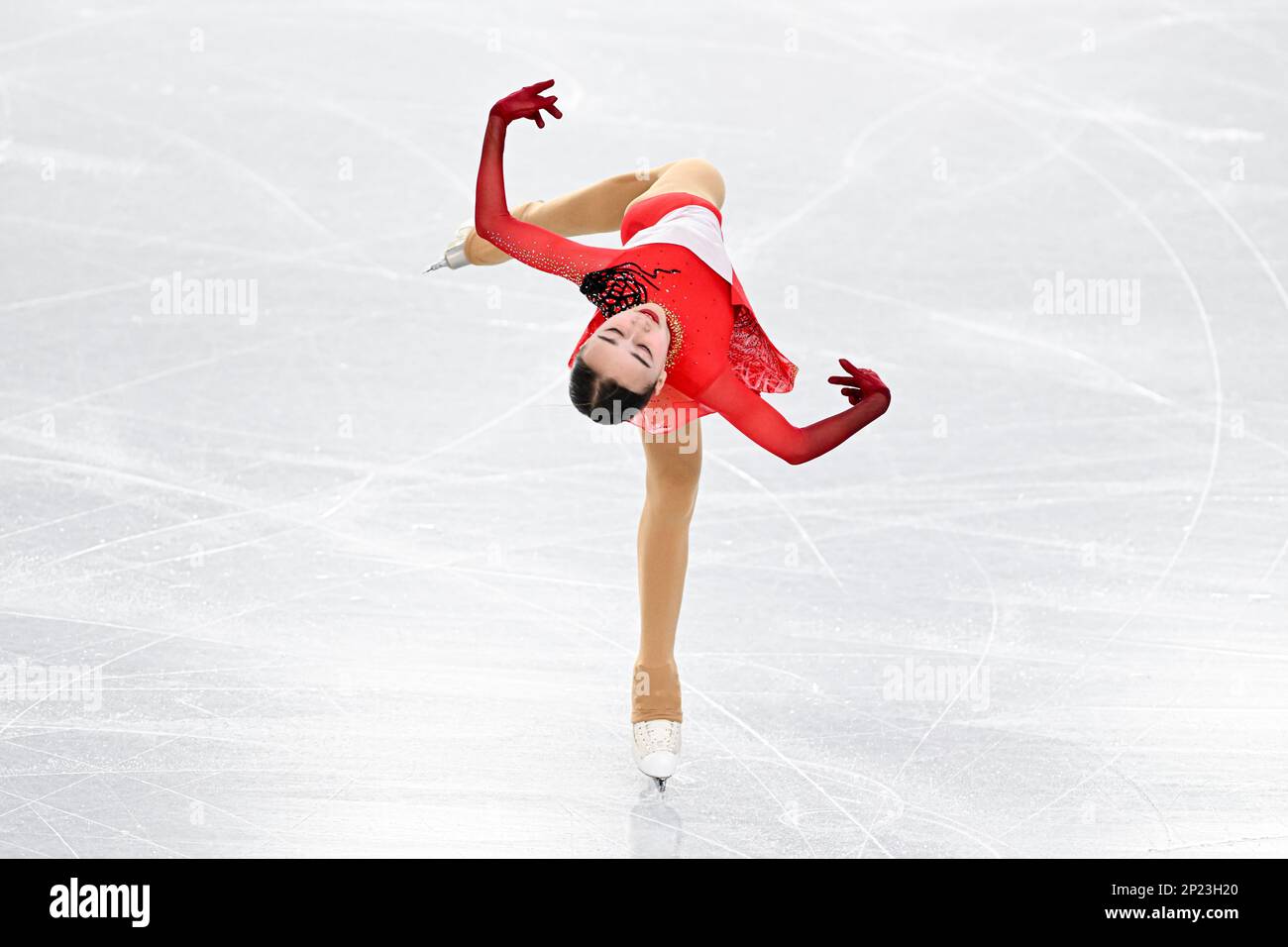 Polina DZSUMANYIJAZOVA (HUN), during Junior Women Free Skating, at the ...