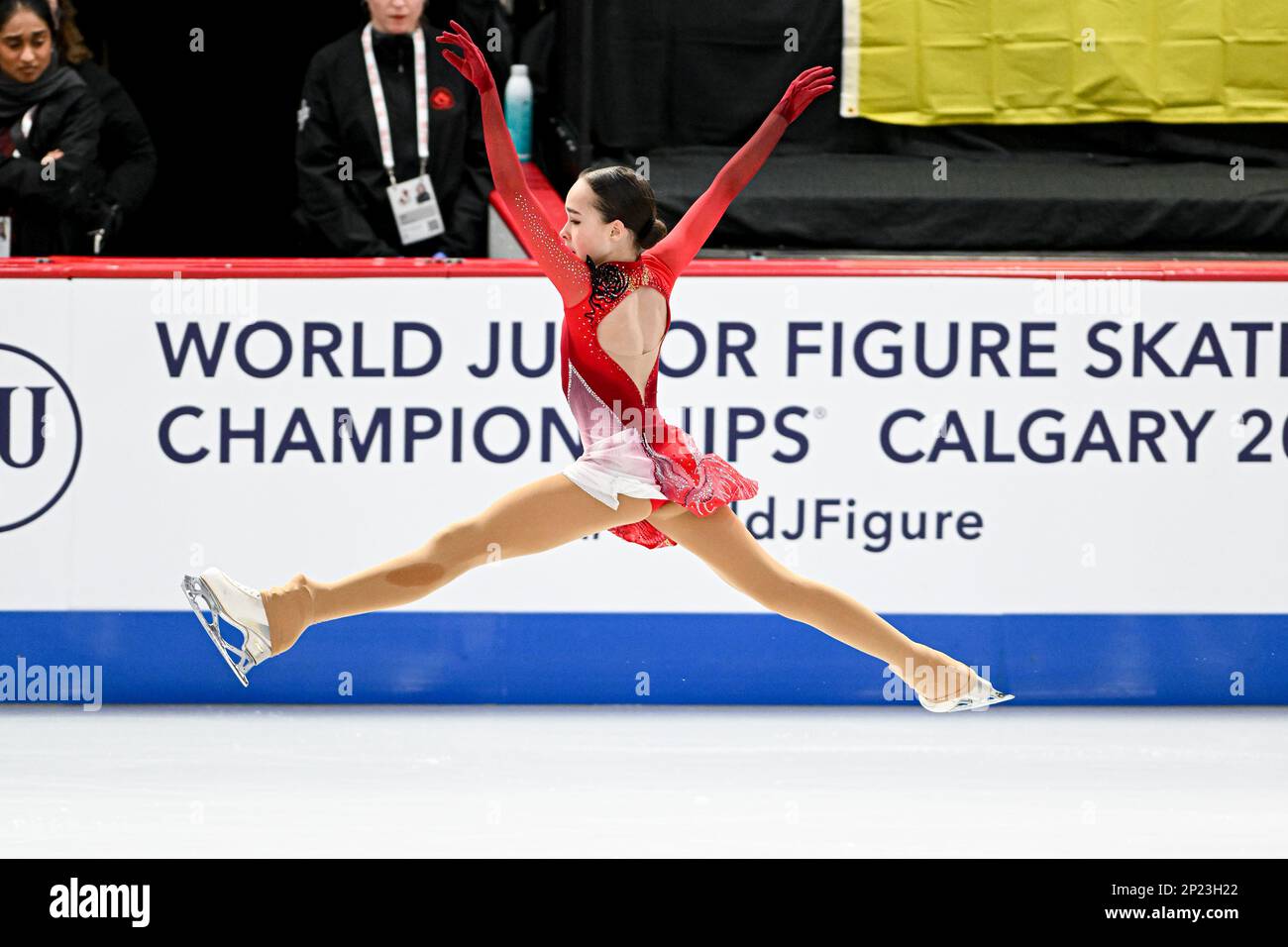 Polina DZSUMANYIJAZOVA (HUN), during Junior Women Free Skating, at the ...