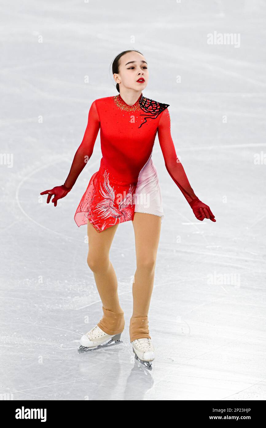Polina DZSUMANYIJAZOVA (HUN), during Junior Women Free Skating, at the ...