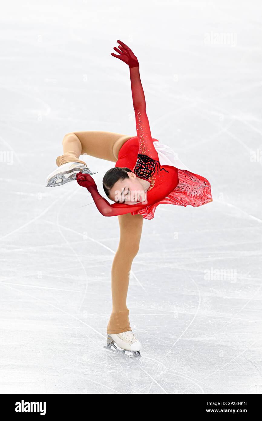 Polina DZSUMANYIJAZOVA (HUN), during Junior Women Free Skating, at the ...