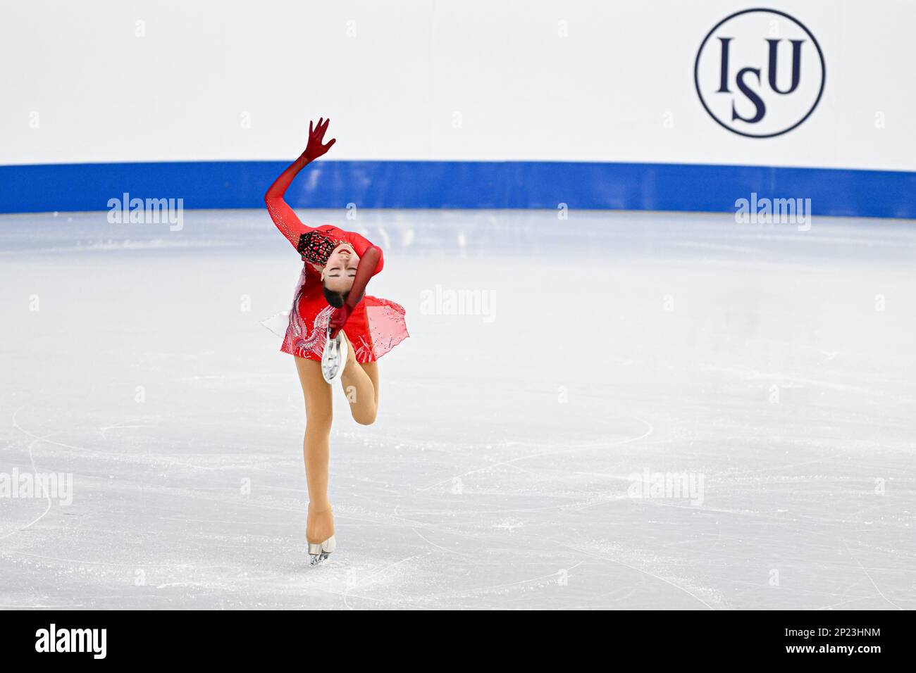 Polina DZSUMANYIJAZOVA (HUN), during Junior Women Free Skating, at the ...