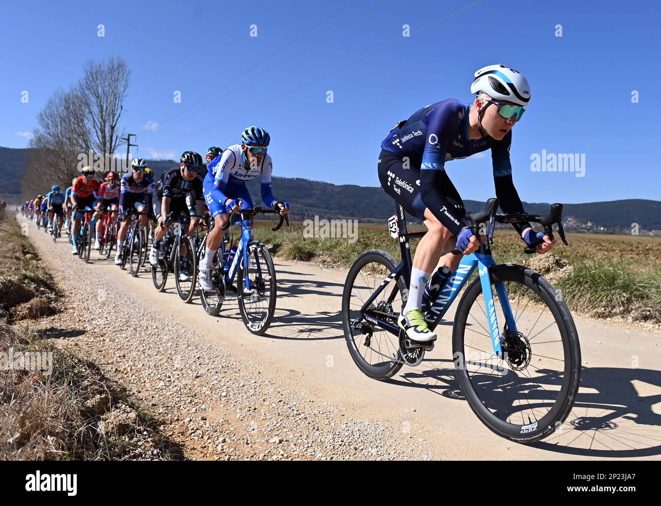 German Juri Hollmann of Movistar Team pictured in action during the men ...