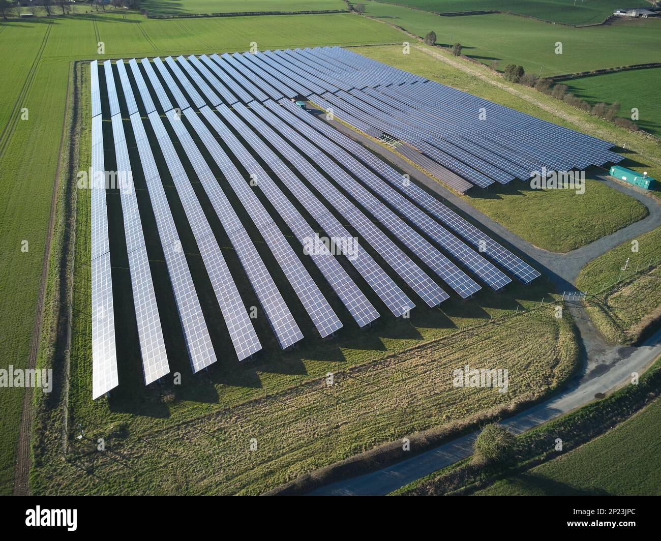 Solar farm in the English countryside Stock Photo - Alamy