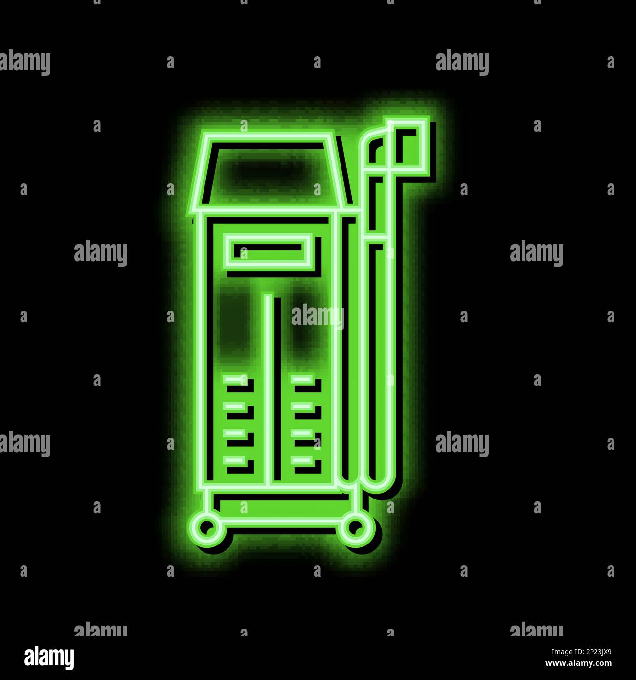 laser hair removal neon glow icon illustration Stock Vector Image & Art ...