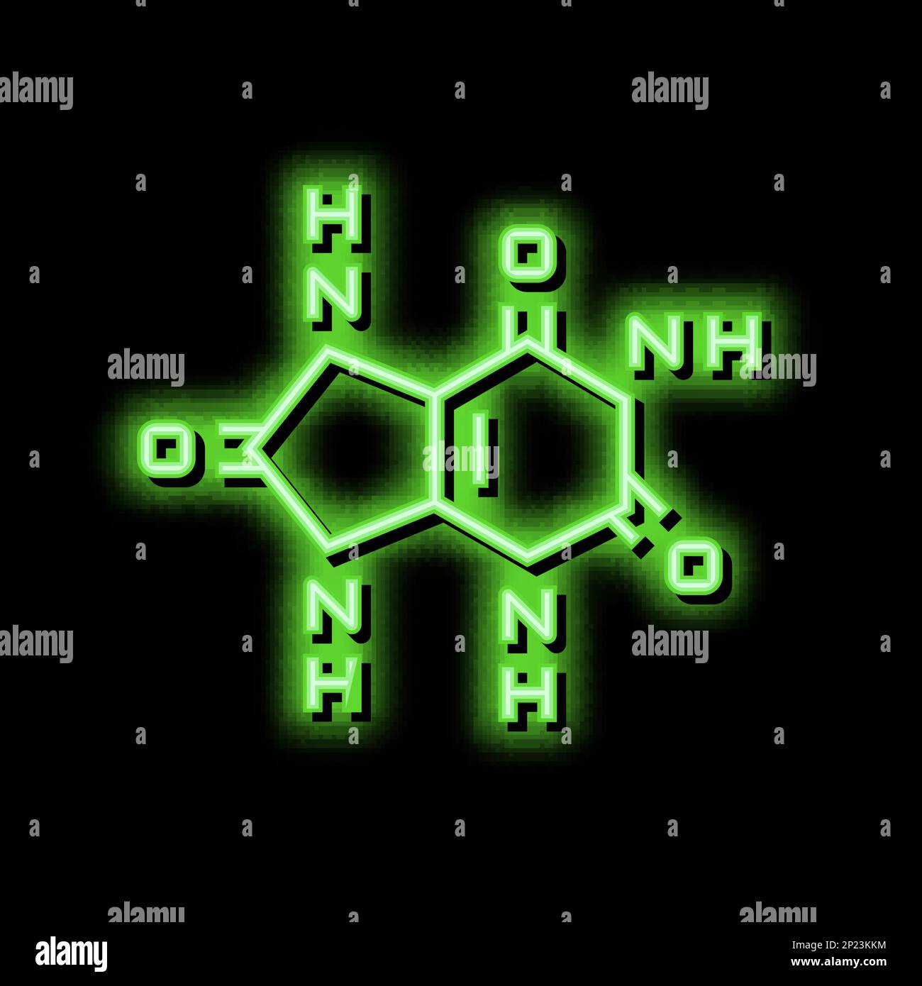 Uric Acid Cause Of Gout Neon Glow Icon Illustration Stock Vector Image And Art Alamy