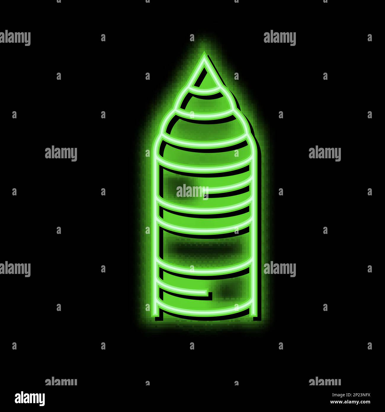 silicon material for semiconductor manufacturing neon glow icon ...