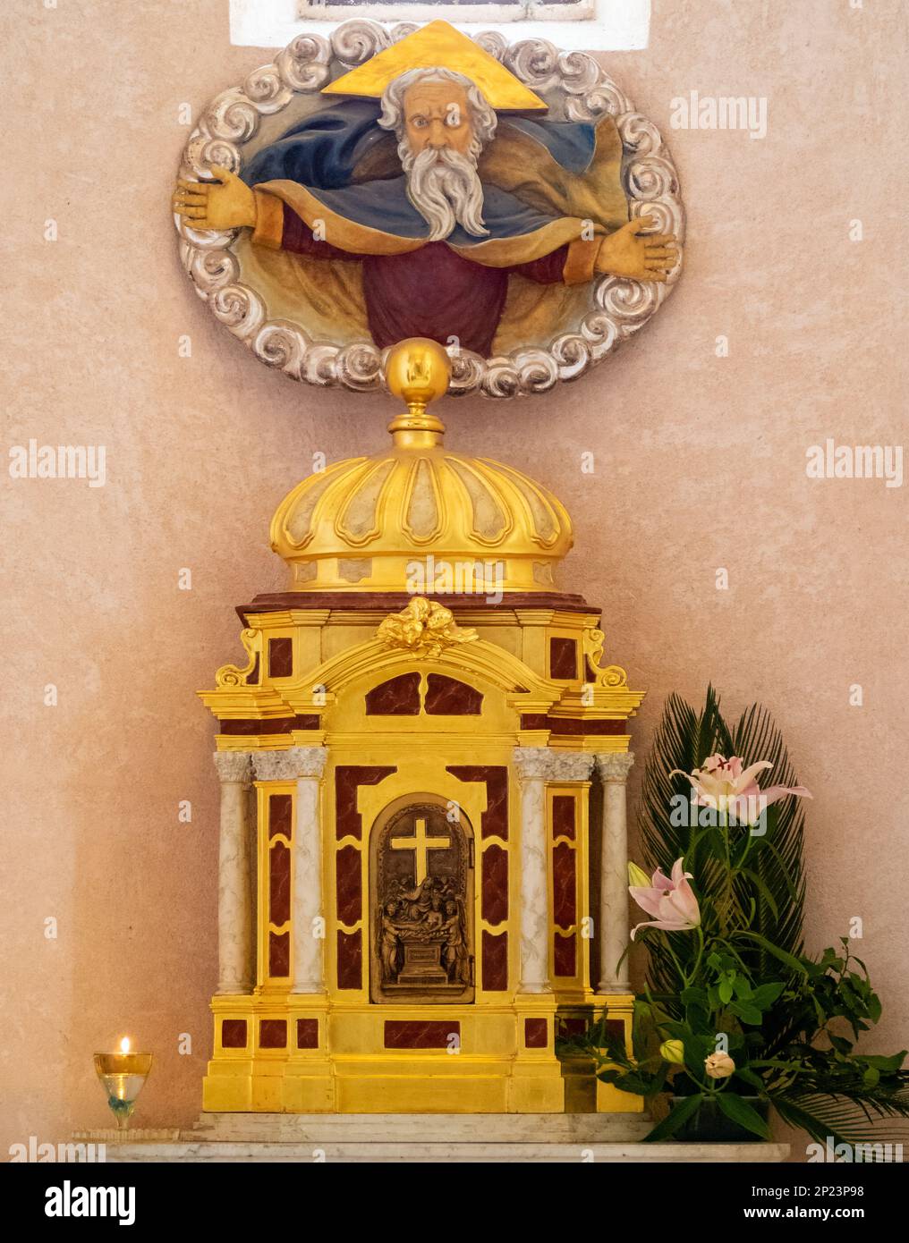Cathedral of Saint Tryphon reliquary, Kotor Stock Photo - Alamy