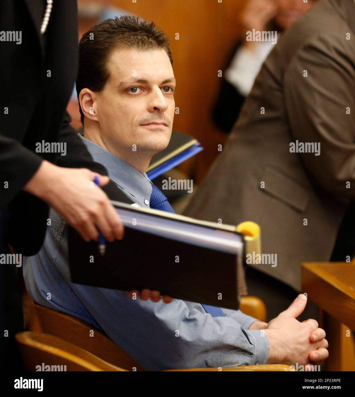 Nathaniel Kibby looks around the courtroom during pretrial motions in ...