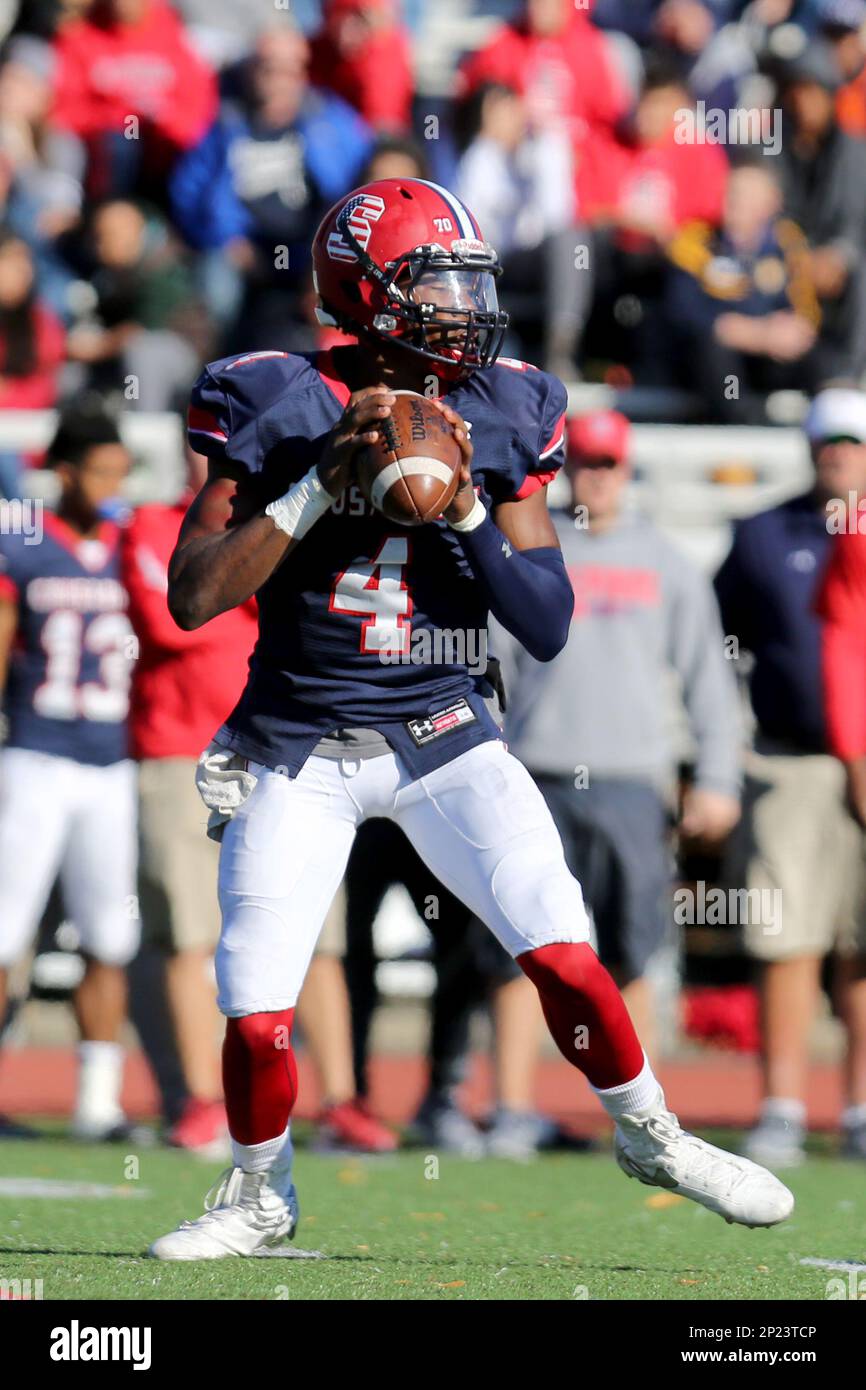Stepinac Crusaders QB Tyquell Fields #4 in action against the Chaminade ...