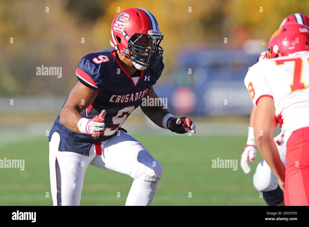 Stepinac Crusaders Robinson DeLaCruz #9 in action against the Chaminade ...