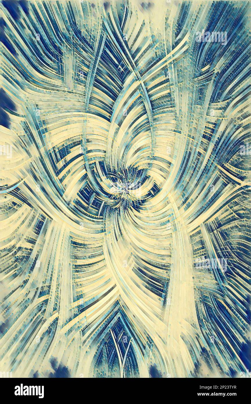 Blue colour twirl pattern background hi-res stock photography and ...