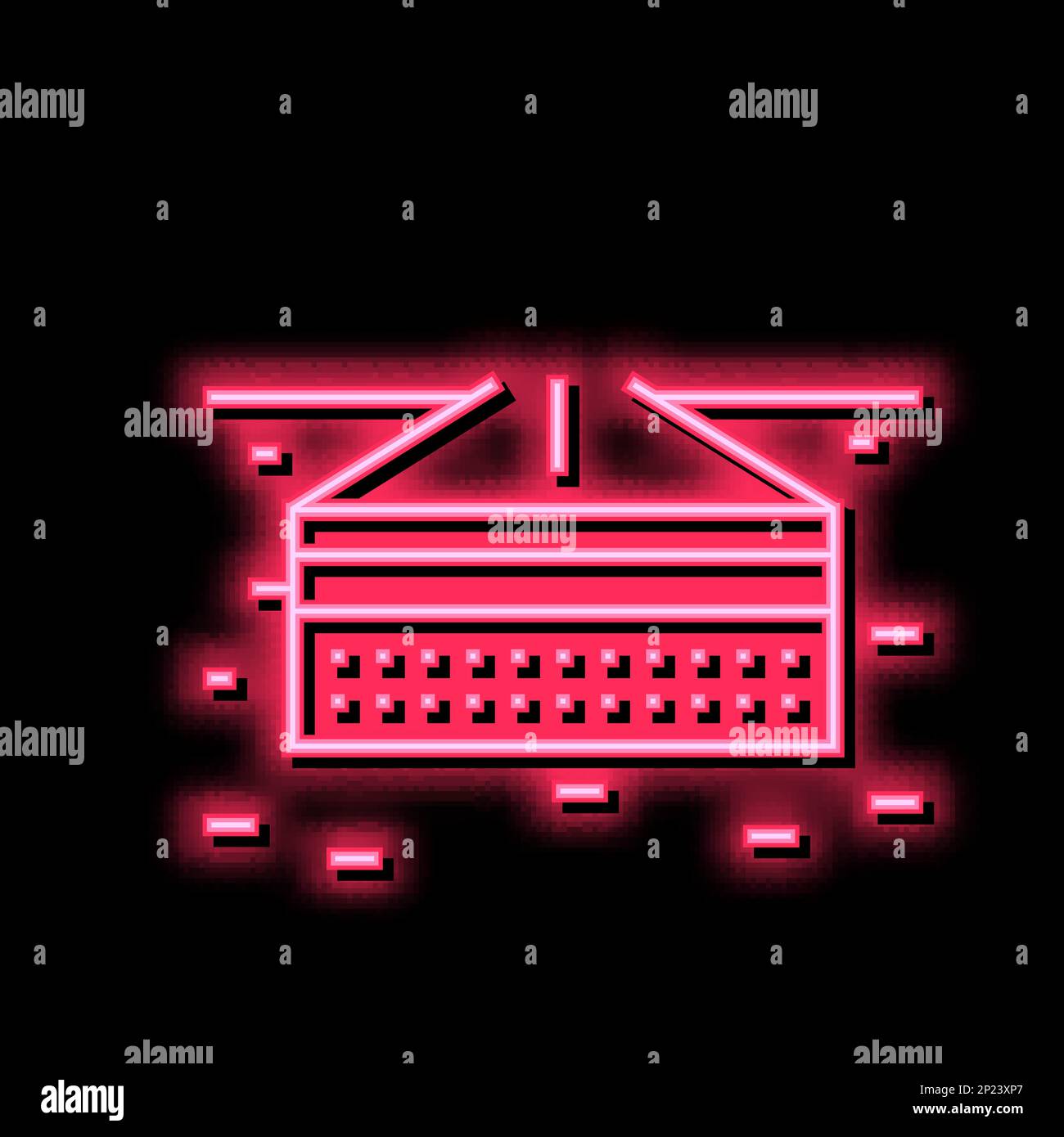 road layer stone neon glow icon illustration Stock Vector Image & Art ...