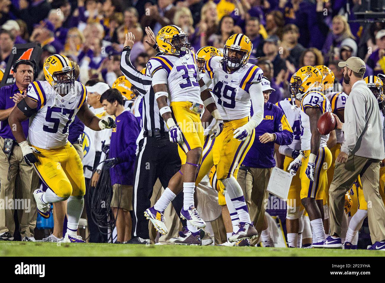 14 November 2015; Arkansas Razorbacks at LSU Tigers; LSU Tigers safety ...