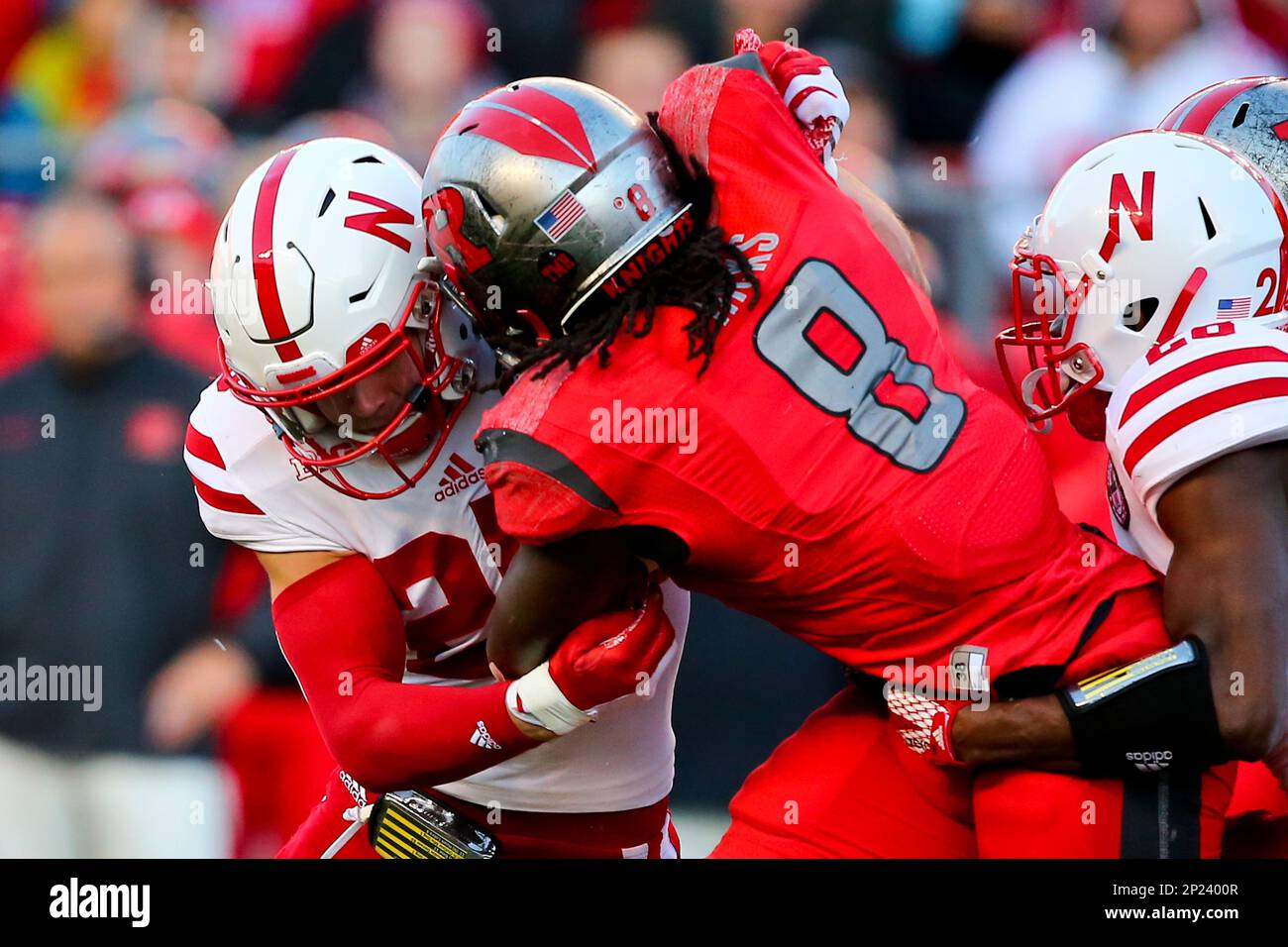 14 NOV 2015: Nebraska Cornhuskers safety Nate Gerry (25) tackles ...