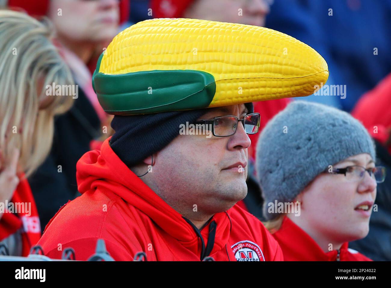 14 NOV 2015: Nebraska Cornhuskers Fan during the first quarter of the ...