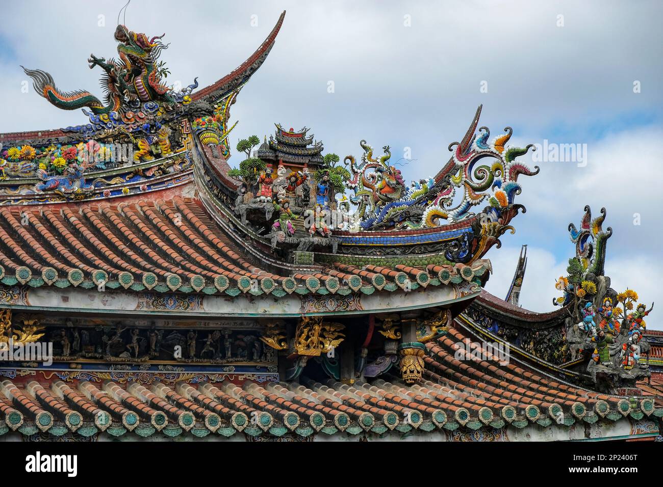 Taipei, Taiwan - January 25, 2023: Baoan Temple is a Taiwanese folk ...