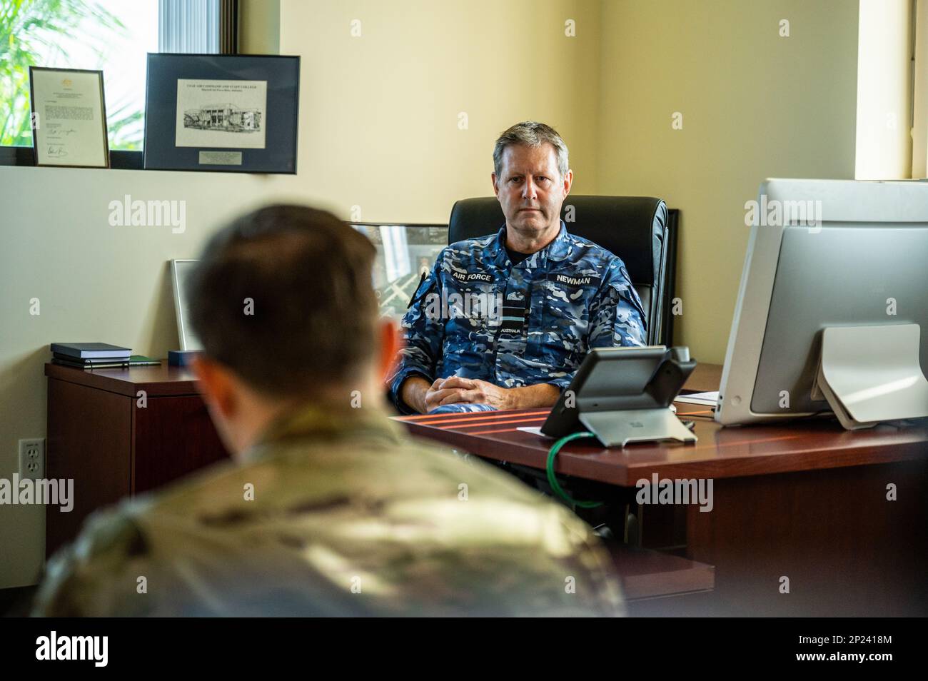 Royal Australian Air Force Air Vice-Marshal Carl Newman, Pacific Air ...