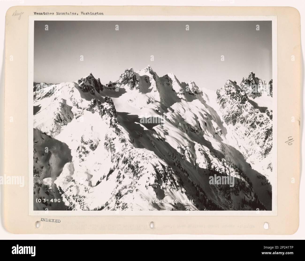 Washington - Wenatchee Mountains, Aerial Photograph Stock Photo - Alamy