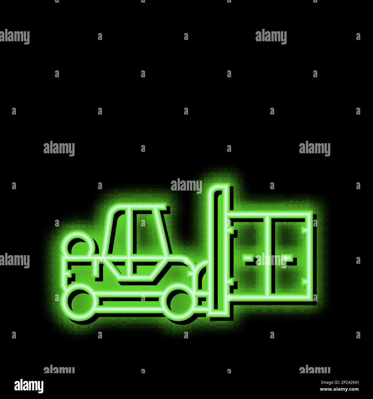 loader port neon glow icon illustration Stock Vector Image & Art - Alamy