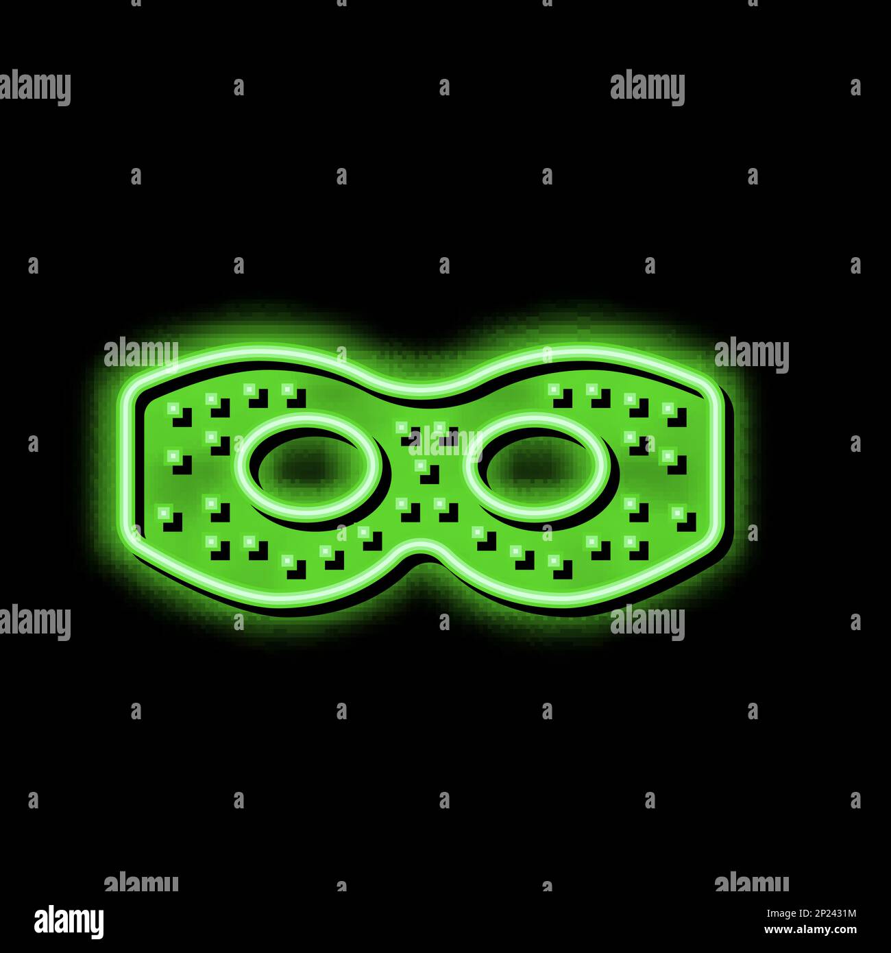 eye mask neon glow icon illustration Stock Vector Image & Art - Alamy