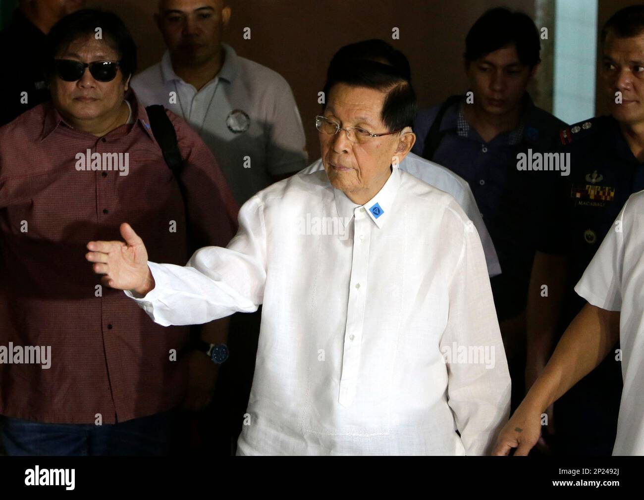 FILE - In this July 11, 2014 file photo, Filipino Sen. Juan Ponce ...