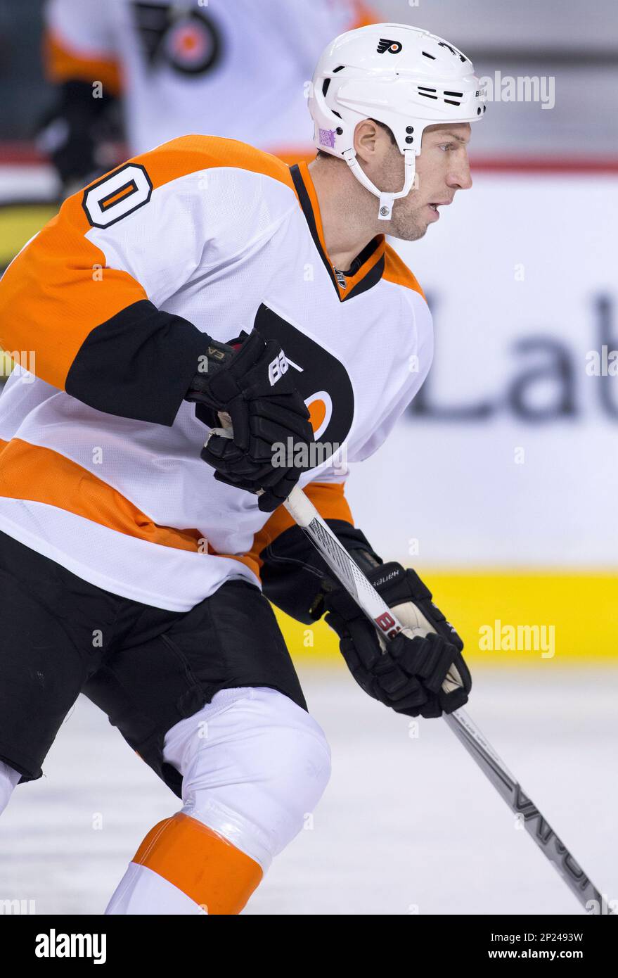 NHL profile photo on Philadelphia Flyers' R.J. Umberger at a game ...