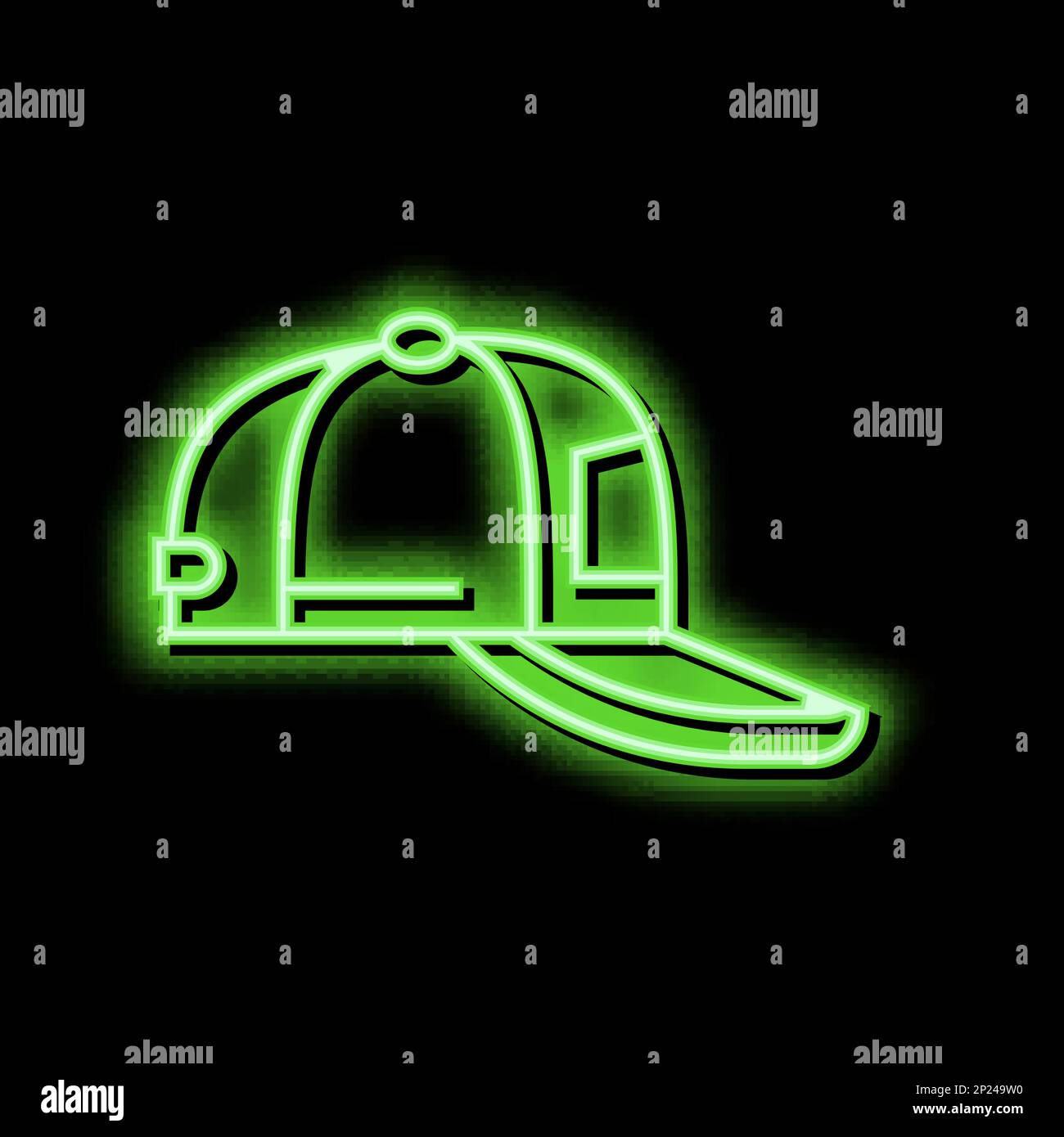 cap summer neon glow icon illustration Stock Vector Image & Art - Alamy
