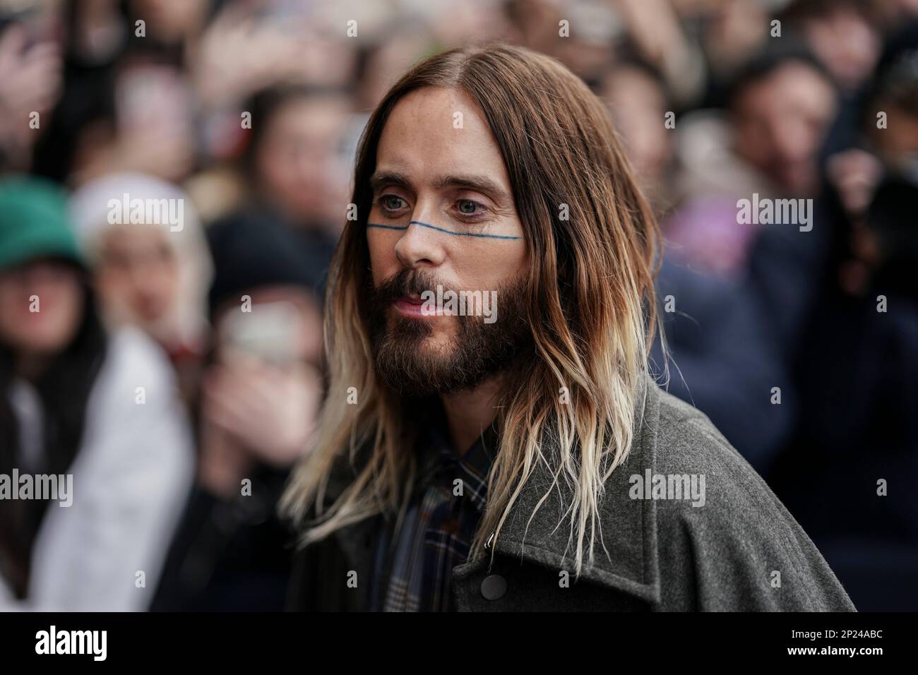 Jared Leto poses for photographers upon arrival at the Vivienne ...