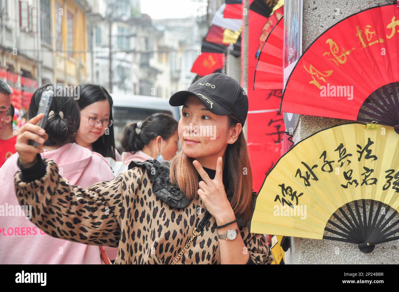 Jiangmen,Guangdong,China.4th March,2023.Tourists visit Changdi, a ...