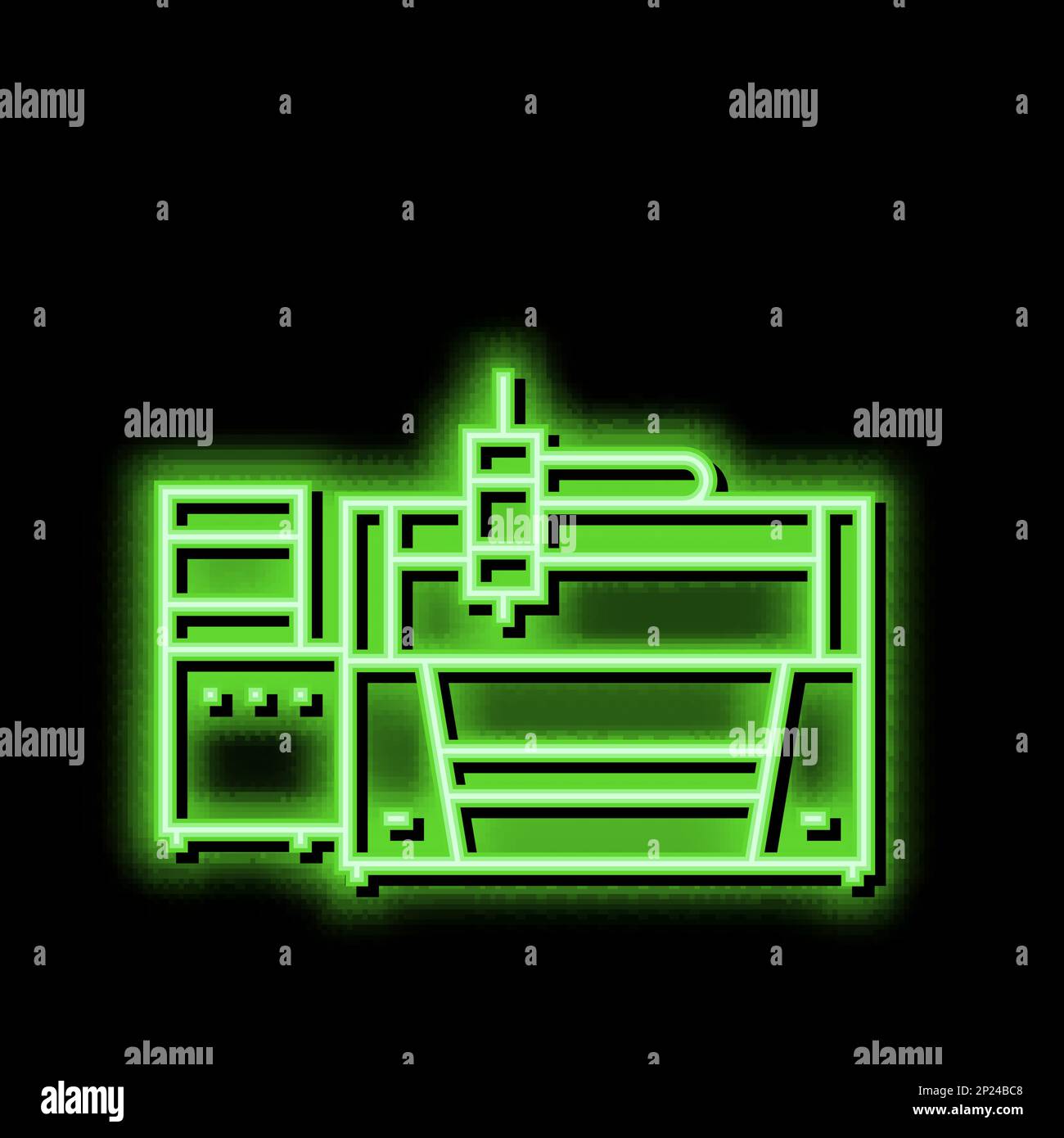 laser apparatus neon glow icon illustration Stock Vector Image & Art ...