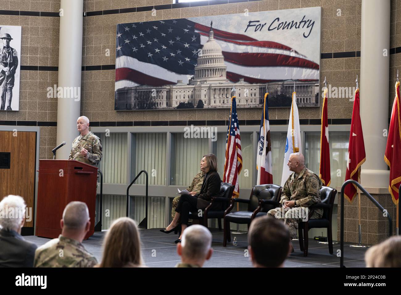 Lt. Gen. Jon A. Jensen, the Director of the National Guard, makes ...
