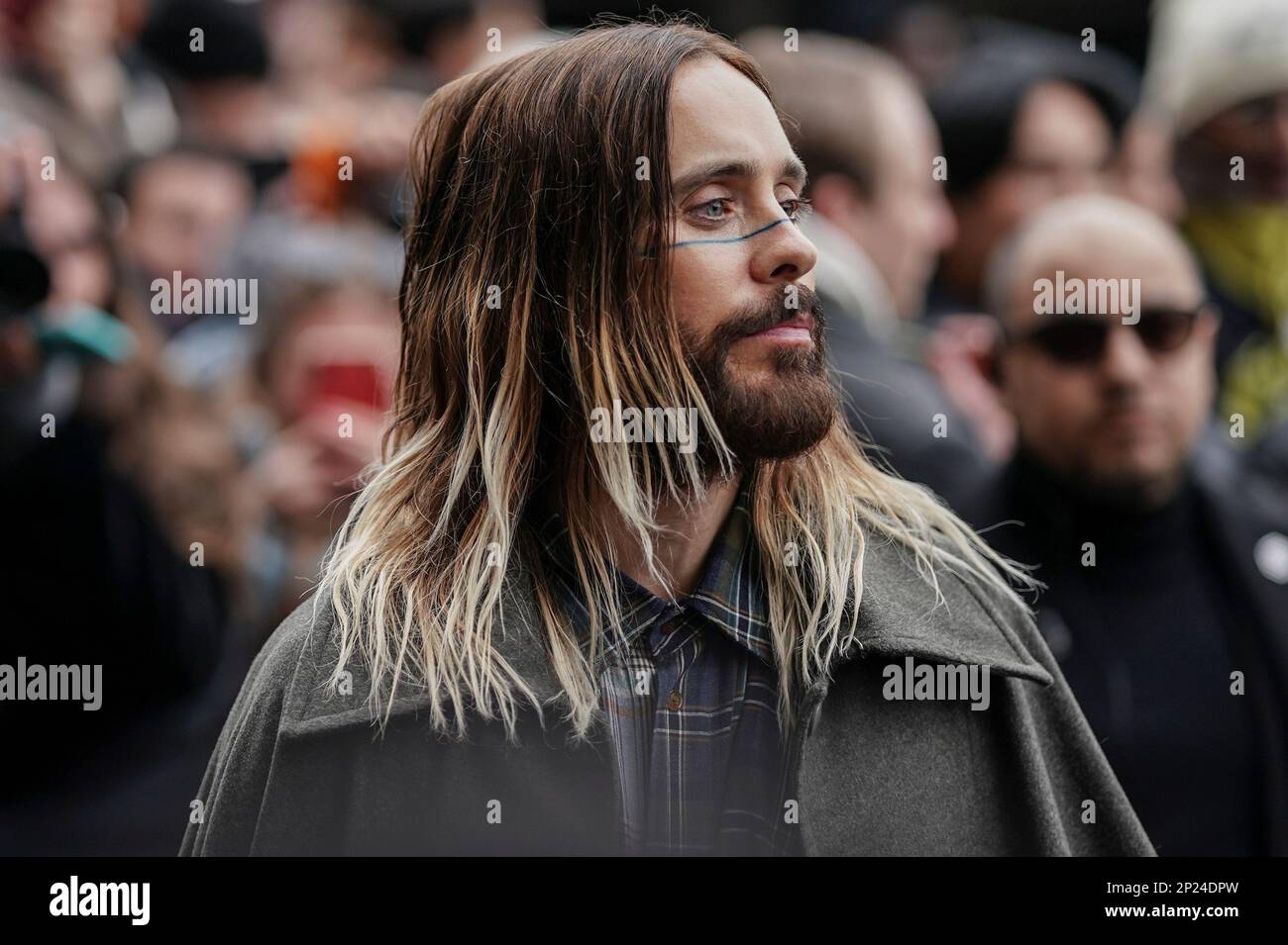 Jared Leto poses for photographers upon arrival at the Vivienne ...