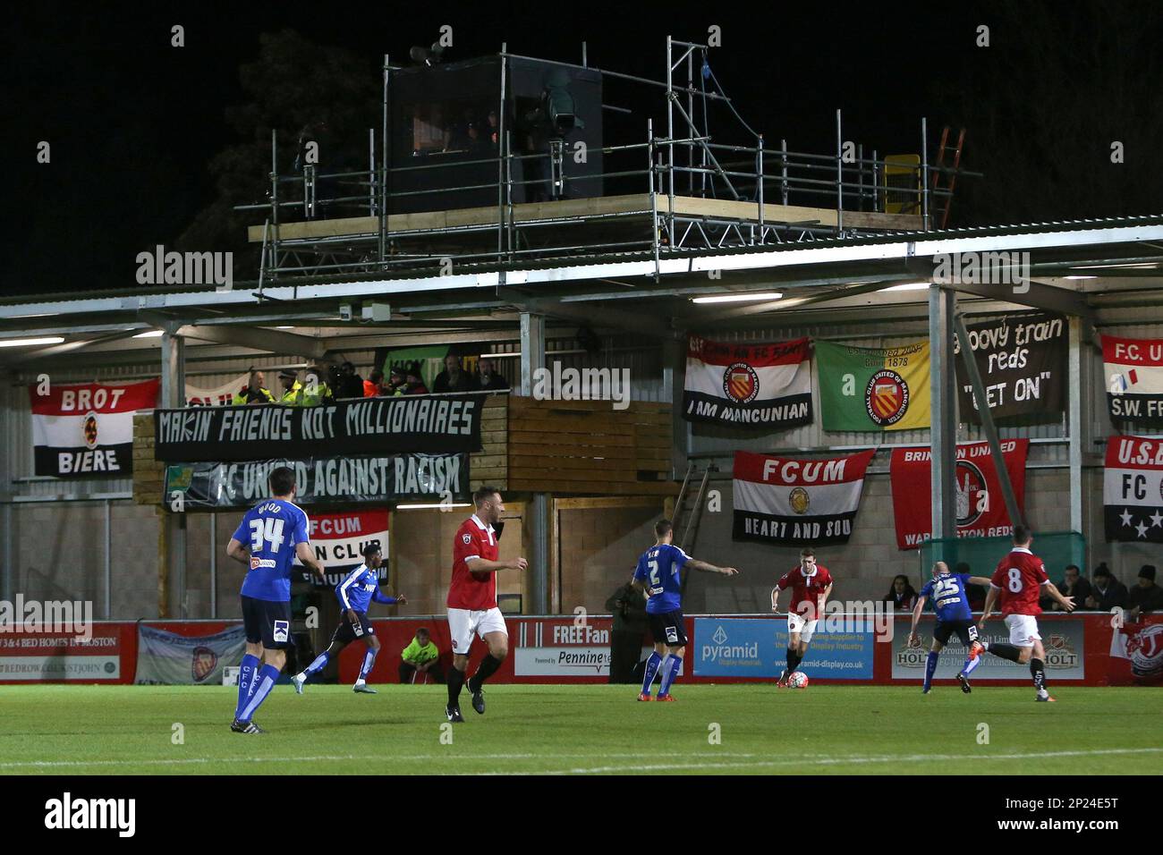 Nov. 9, 2015 - Manchester, United Kingdom - The game plays out beneath ...