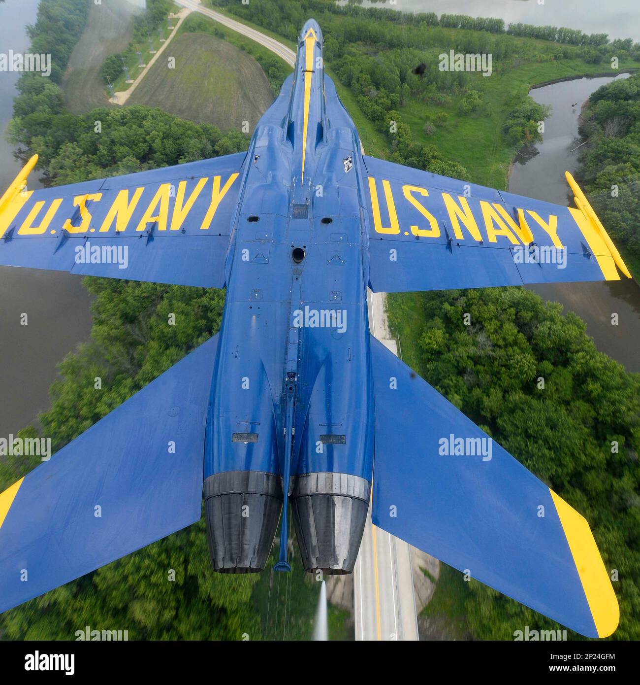 This June 4, 2015 photo provided by the U.S. Navy, shows an overhead ...