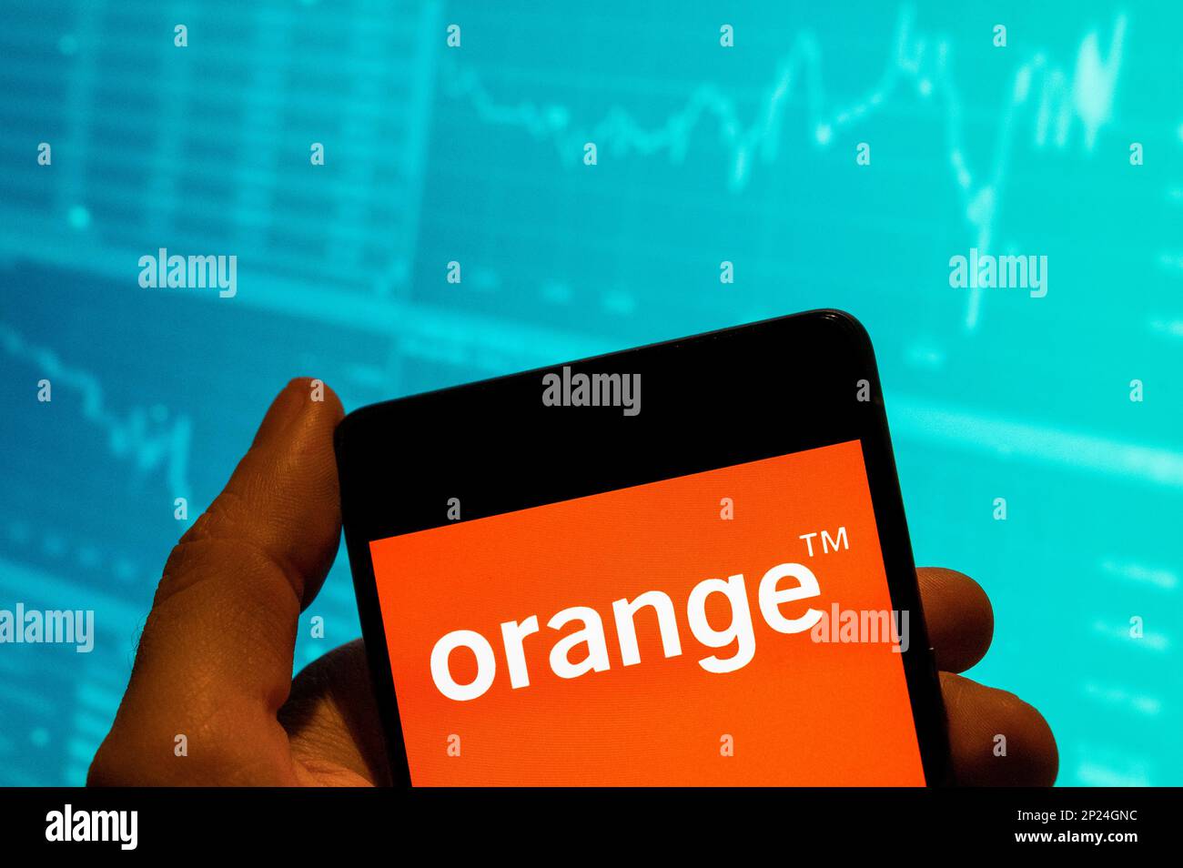 China. 19th Feb, 2023. In this photo illustration, the French multinational telecommunications ...