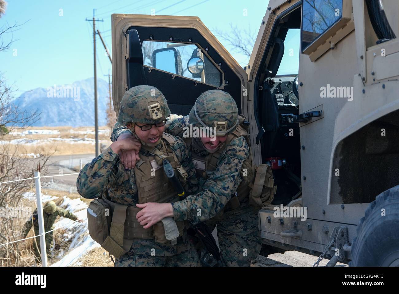 U.S. Marine Corps Lance Cpl. Quoc Le, a motor vehicle operator with ...