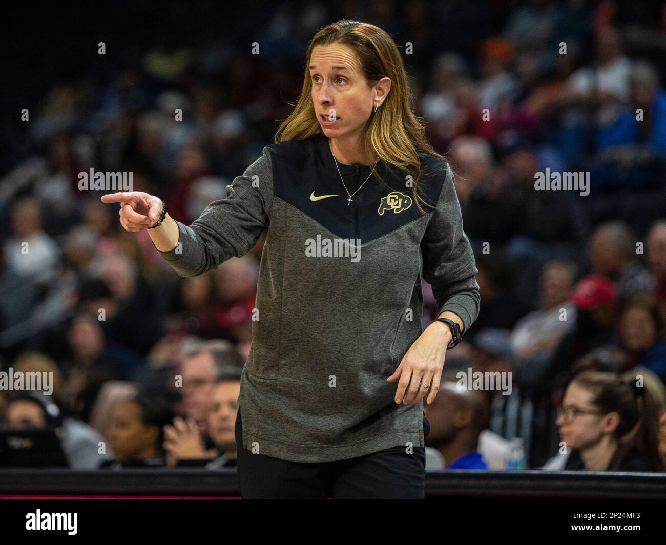 LasVegas, NV, USA. 03rd Mar, 2023. A. Colorado head coach JR Payne on ...
