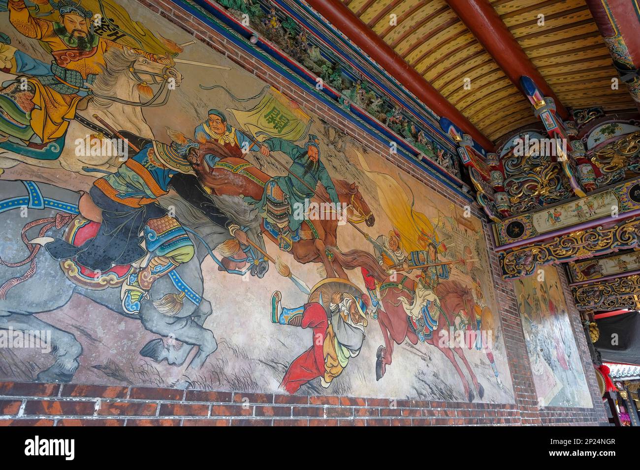 Taipei, Taiwan - January 25, 2023: Baoan Temple is a Taiwanese folk ...