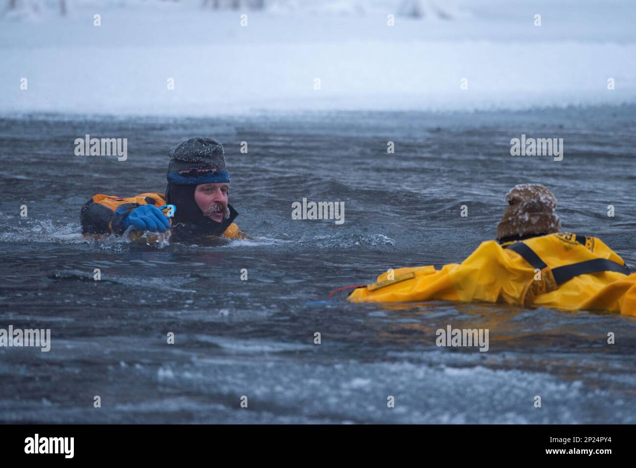 Steve White, a firefighter assigned to the 673d Civil Engineer Squadron ...