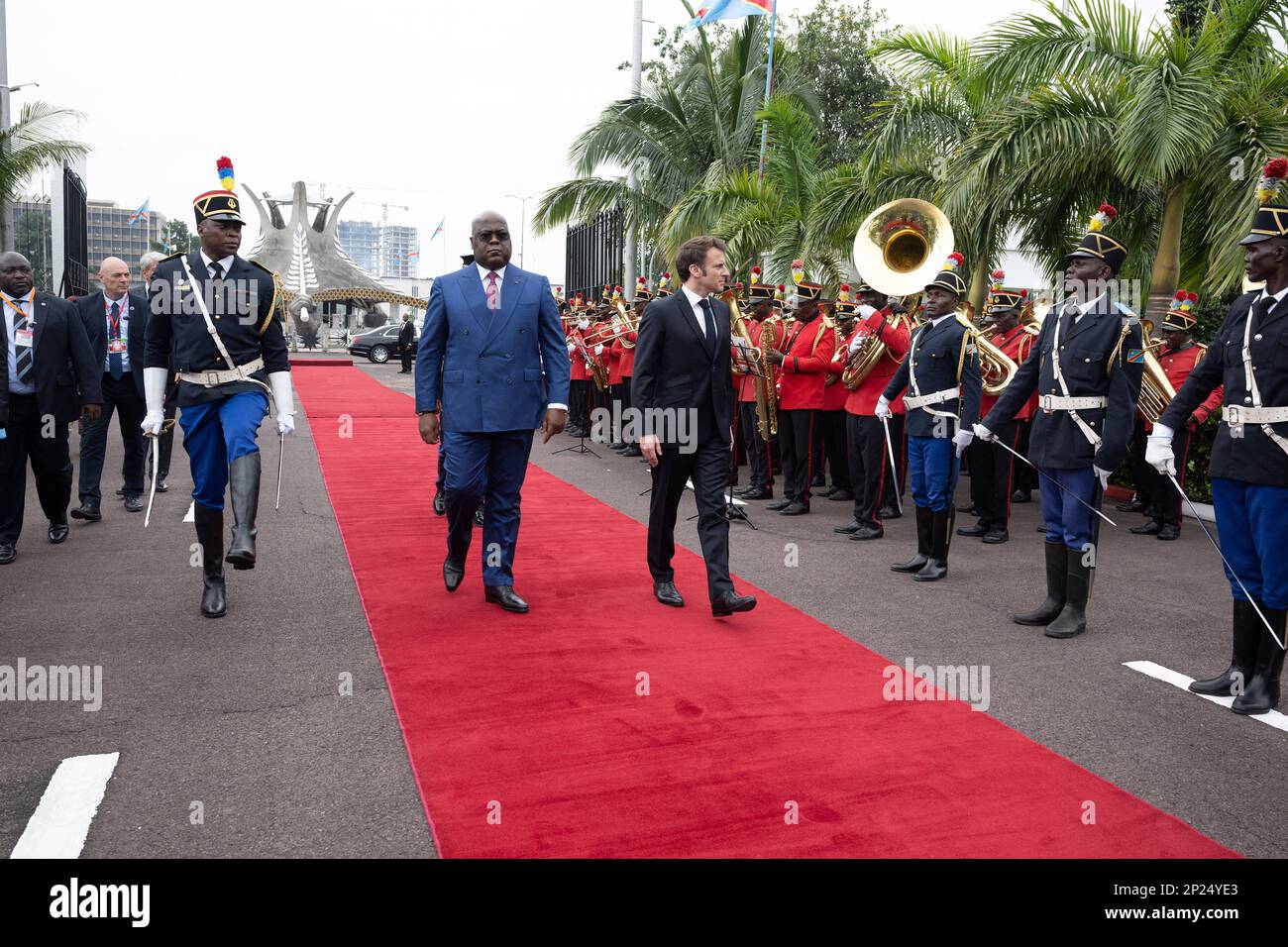 President of Democratic Republic of Congo Felix Tshisekedi welcomes ...