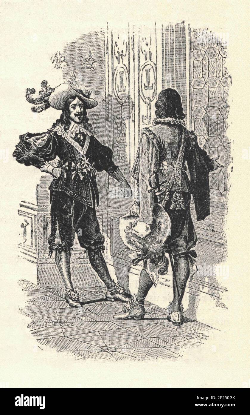 THREE MUSKETEERS. /D'Artagnan, Athos, Aramis, and Porthos. Illustration ...