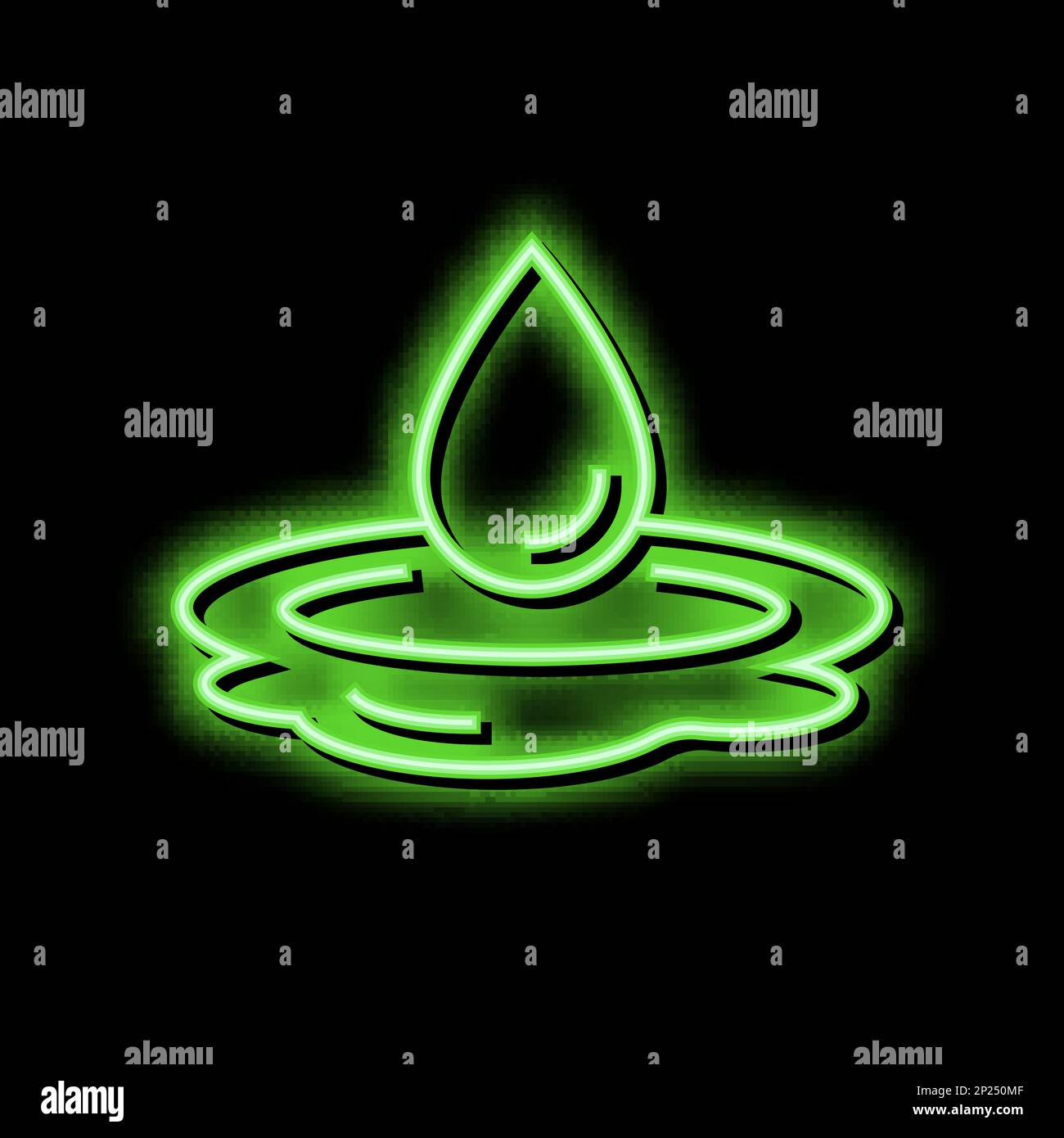 drop water neon glow icon illustration Stock Vector Image & Art - Alamy