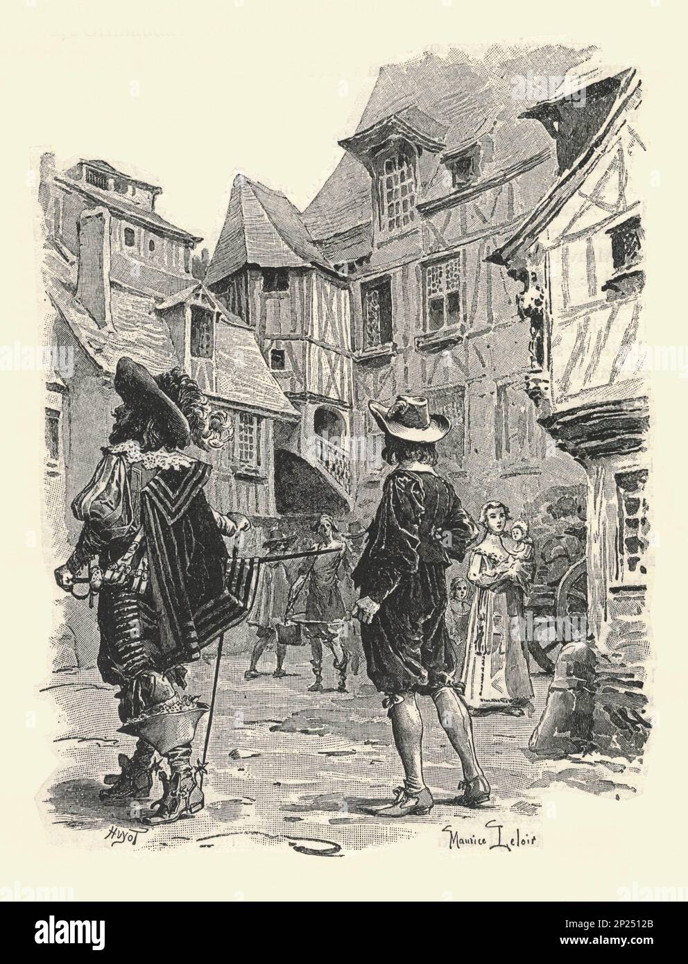 THREE MUSKETEERS. /D'Artagnan, Athos, Aramis, and Porthos. Illustration ...